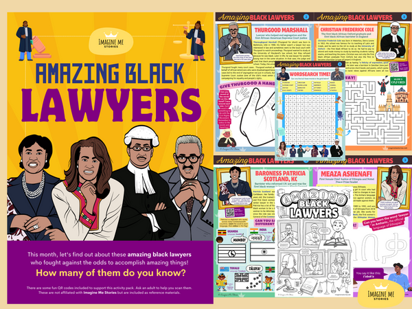 DIGITAL FILE - Amazing Black Lawyers Activity Pack – Imagine Me Stories