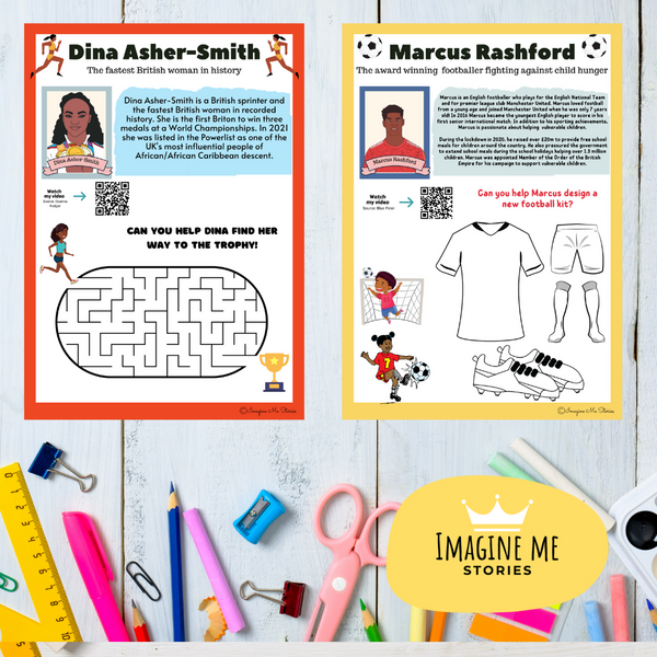DIGITAL FILE: Amazing Black British Sports Heroes Activity Pack ...