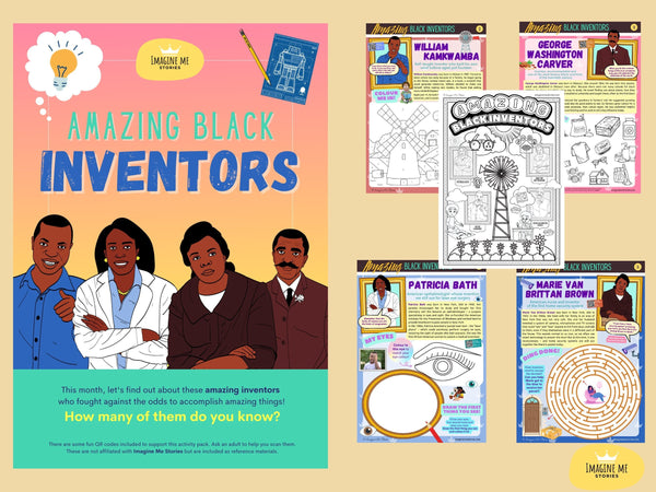 DIGITAL FILE - Amazing Black Inventors Activity Pack – Imagine Me Stories
